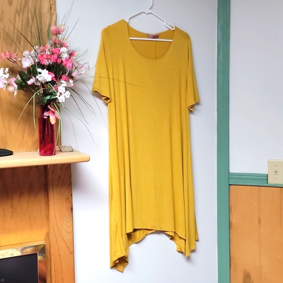 SJS | Dresses | Sjs Mustard Gold Tunic Dress | Poshmark